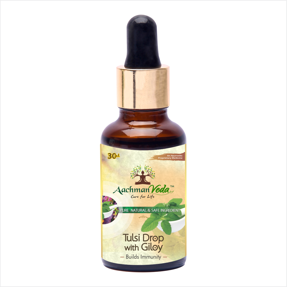 Buy Aachman Veda Tulsi Drops 30 ML Online at Best Price in 2024